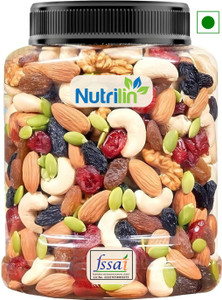 Nutrilin Mix Dry Fruits | Panchmeva | 500g | JAR | Almonds, Cashews ...