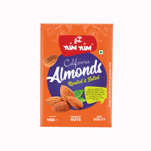 YUM YUM Premium Roasted Lightly Salted California Almond Badam 100g ...