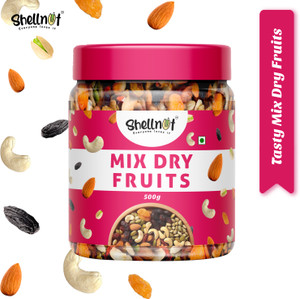 shellnut Tasty Mix Dry fruits & Nuts | Black Raisins, Cashews, Almonds ...