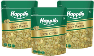 Happilo Premium Seedless Green Raisins | Kishmish | Nutritious| Rich in ...