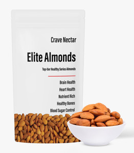 Crave Nectar California Elite Almonds I 100% Natural - Top tier Healthy ...