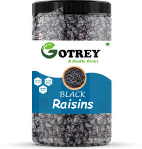 GOTREY Premium Afghani Seedless Black Raisins - 500gm (JAR PACK ...