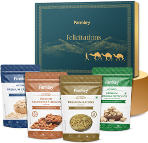 Farmley Felicitations Dry Fruits Combo Gift Pack | Premium Gift Hamper ...