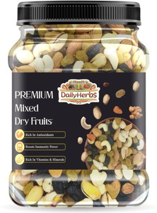 DAILYHERBS Mix Dry Fruits [Almonds, Cashews, Walnut, Green & Black ...