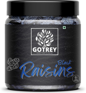 GOTREY Premium Afghani Seedless Black Raisins -500gm (jar pack) Raisins ...