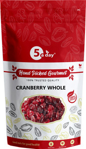 5 A Day Dried Cranberry Whole, Unsweetened Cranberries Price in India ...
