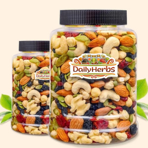 DAILYHERBS Premium Mewa Mix | Almonds, Cashews, Raisins, Apricots ...