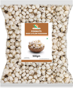 Sapphire Foods 500g Foxnuts (Phool Makhana) | 3 Suta Row Lotus Seeds ...