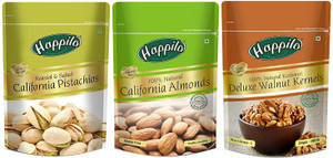 Happilo Premium Dry Fruits Combo Pack (Almonds, Walnuts Kernels ...