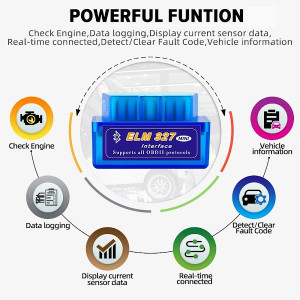 RG Mini ELM327 OBD2 Bluetooth obd scanner OBD Reader Price in India ...
