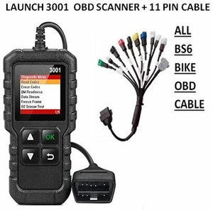 Xsentuals LAUNCH 3001 OBD Scanner + BS6 Bike OBD II Cable OBD Reader ...