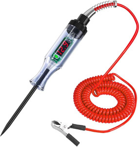 Obdking 6V/12V/24V Digital Voltage Tester Car Bike Test Light LED ...