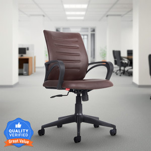 CELLBELL Desire C104 Medium-Back Leatherette Office Chair Leatherette ...