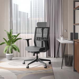 Godrej Interio Aero High Back Chair, EarthStone Nylon Office Executive ...