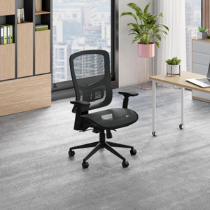 Godrej Interio Exceed Full Seat and Back Mesh Office Adjustable Arm ...