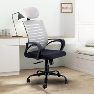Newturn Boom High Back Mesh Office chair with Adj headrest & 2 yrs ...