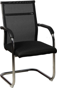 SOMRAJ Exclusive Office Chair Visitor with Steel Frame and Jali Net ...