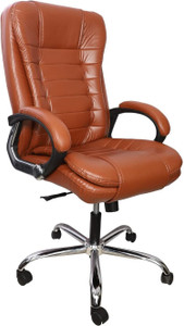 KRISHTHA Boss High Back Ergonomic Revolving Leatherette Office ...