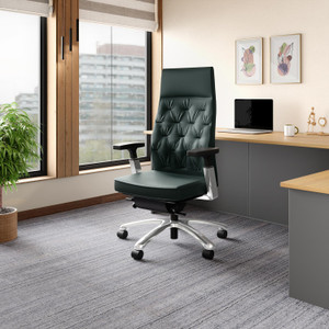 Godrej Interio Posture Perfect Leather Office Adjustable Arm Chair ...