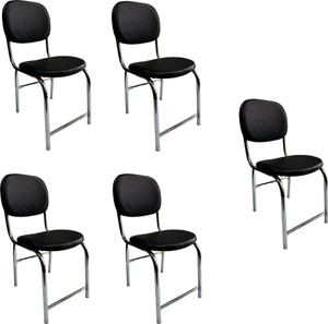 P P CHAIR Office Visitor Study Chair Without arm Rest with Chrome Frame ...