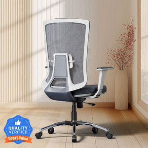 CRATVZ FEDO Medium Back Ergonomic Chair with 3 Years Warranty, Home ...
