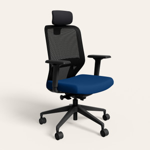 Godrej Interio Greta High Back Black Body Fabric Office Executive Chair ...