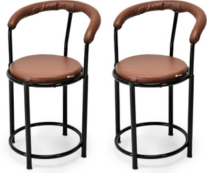 RATISON Leatherette iron Dining Chair for home office study restaurant ...