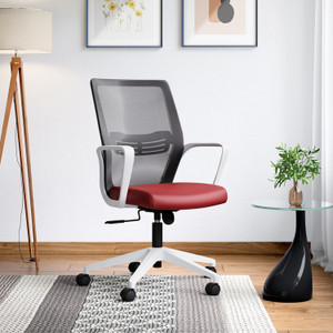Godrej Interio Sally Mid Back Fabric Office Arm Chair Price in India ...