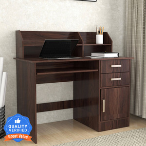 Mintwud from Pepperfry Shamon Computer Table in Columbia Walnut Finish ...