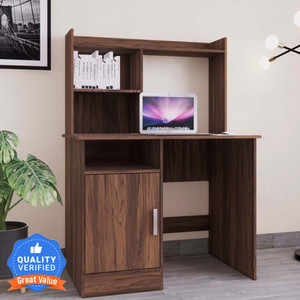 Mintwud from Pepperfry Sayoko Hutch Desk in Columbia Walnut Finish ...