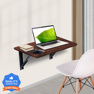 wow craft Folding Round Cornered Wall Mounted Engineered Wood Study ...