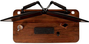 FLOWLYF Flowdesk™ 2 Height Adjustable Desk up 63 -127 cm Walnut Classic ...