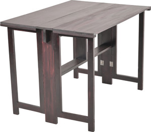 Timberz Pinewood Two-Side Folding Dining Table | Space-Saving Wooden ...