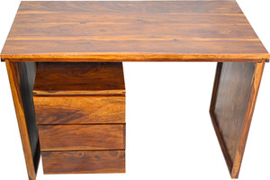 Budhakish Furniture Wooden Study & Writing Desk Table with 3 Drawer ...