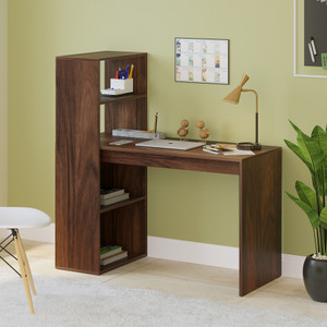 BLUEWUD Radisso Study and Computer Laptop Table/ Bookshelf for Home ...