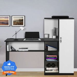 Trevi Krystal Study Engineered Wood Office Table Price in India - Buy ...