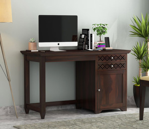 Mywood Sheesham Wood Study/Laptop/Office/Computer/Work From Home Desk ...