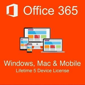 MICROSOFT Office 365 Mac/Windows/ios/ Tablet/Andriod Lifetime 32/64 Bit ...