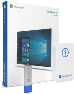 MICROSOFT Windows 10 Home Box Pack Activation Key Card with USB 3.0 ...