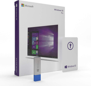 MICROSOFT Windows 10 Professional Box Pack (1 PC, Lifetime) USB 3.0 FPP ...