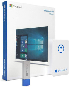 MICROSOFT Windows 10 Home Box Pack Activation Key Card with USB 3.0 ...