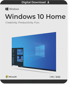MICROSOFT Windows 10 Home (1 PC, Lifetime Validity) Pro 64/32 bit ...