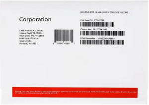 MICROSOFT Windows Server 2019 Standard DVD Pack 16 Core ( 1 User ...