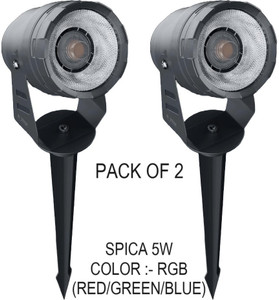 Nortek Spica 5W RGB Adjustable Waterproof Outdoor Garden LED Spot Light ...