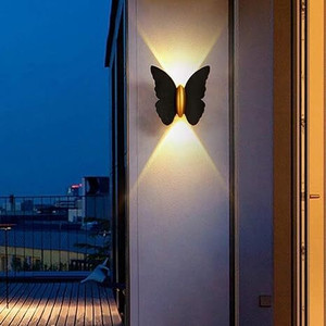 Lynx Butterfly LED Exterior Wall Outdoor Butterfly Wall Light Fixtures ...