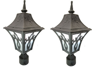 kiyah Lights Traditional Outdoor Gate Lights Cast Aluminium for House ...