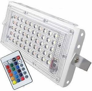 BLEXO 50W RGB Lens Focus Brick Light with Remote (Pack of 1) Flood ...