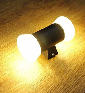 LiteMart LX459 2x5W LED Wall Light Black and Updated Fixture of Outdoor ...