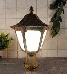 kiyah Lights Traditional Outdoor Gate Lights Cast Aluminium Antique ...