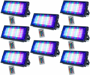MLD Multi Color Changing Led RGB Flood Light With Remote Brick 10 Watt ...